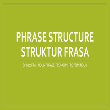 3 Bahasa Inggris - Noun Phrase Structure.pptx
