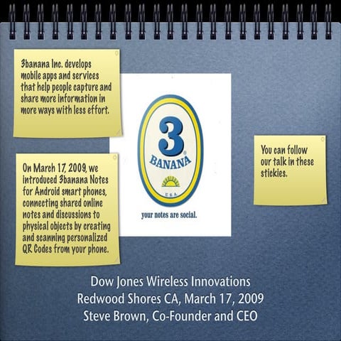 3banana Presents Android Smart Phone App at Dow Jones Wireless ...