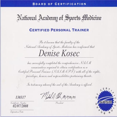NASM CPT 2008 Certification | PDF