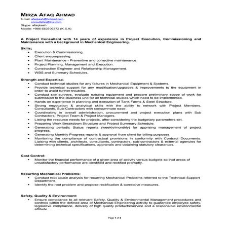 Afaq CV (April 17, 2016) | PDF