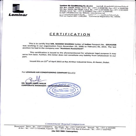 Exp. Letter LAC | PDF