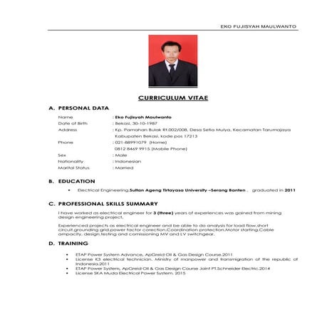 CV Eko Fuji SM | PDF