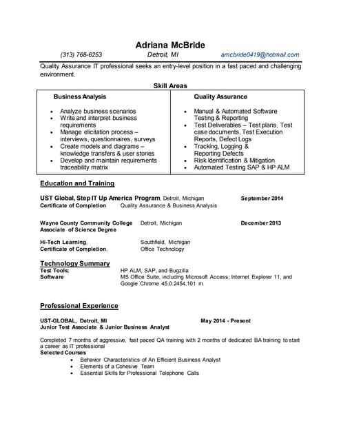 Cecilia F Peterkin Resume' | PDF
