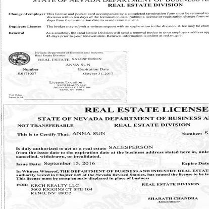 Real Estate License | PDF