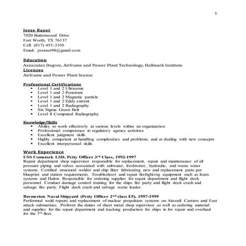 Brooks new ndt Resume 16 | DOC