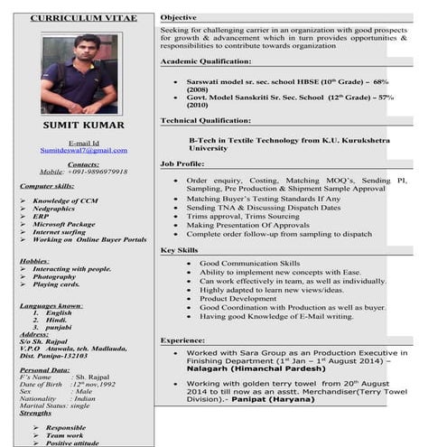 Sumit_CV | PDF