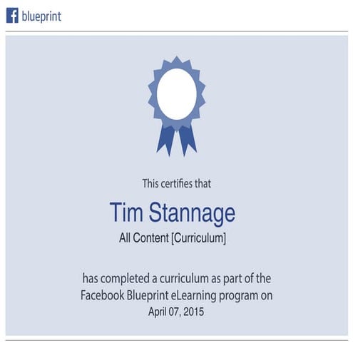 Facebook Blueprint Certificate | PDF