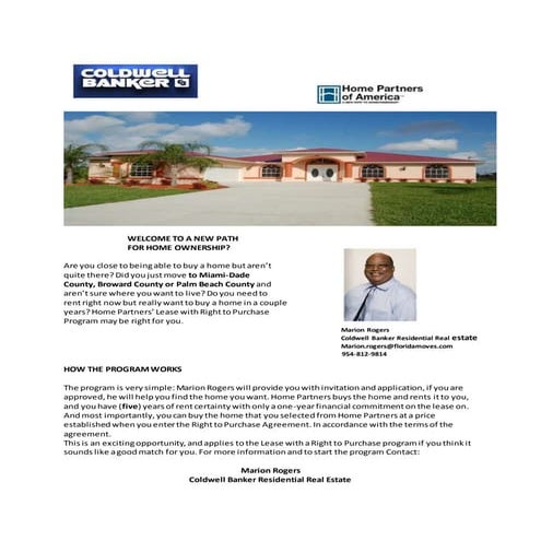 WELCOME TO A NEW PATH FLYER | DOCX | Real Estate Buying and Selling ...