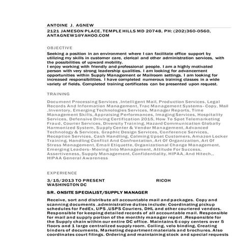Donnie+Resume | DOCX