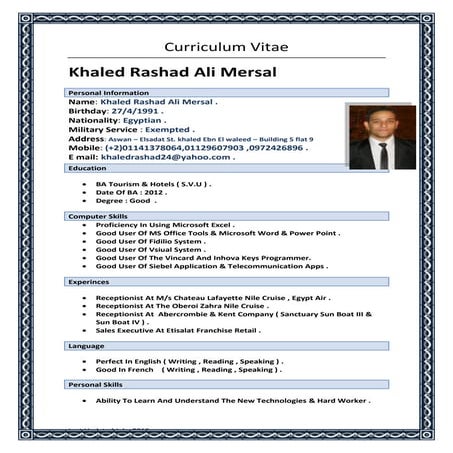 Khaled CV | PDF