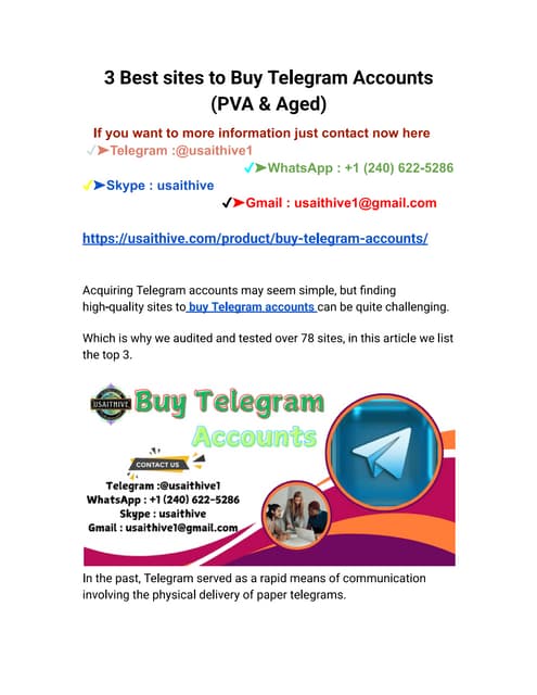 Buy telegram accounts