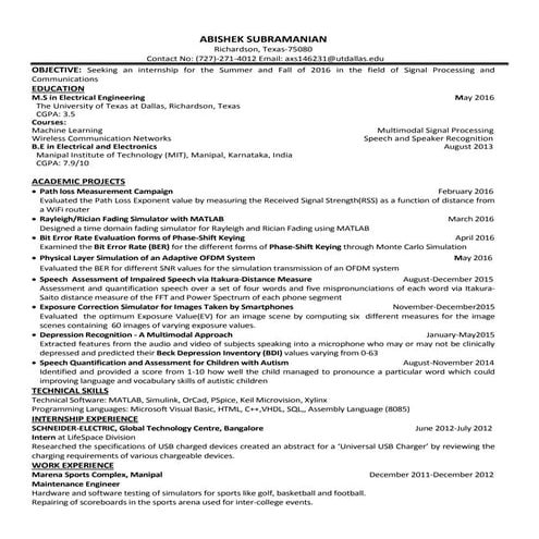 Resume_Samsung(revised) | PDF