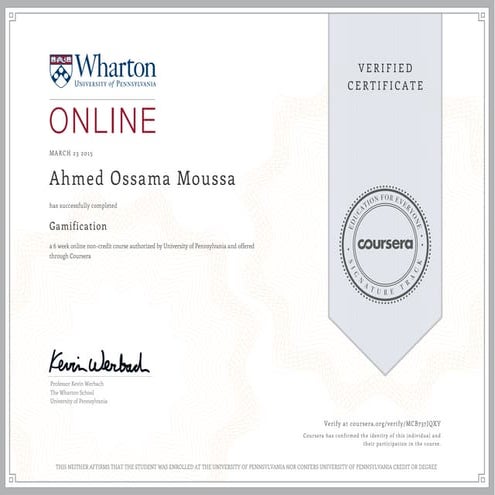 Coursera gamification 2016 | PPT