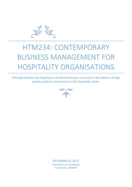 HTM234 - Assignment 3 | PDF