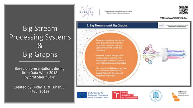 Big Stream Processing Systems Big Graphs Ppt