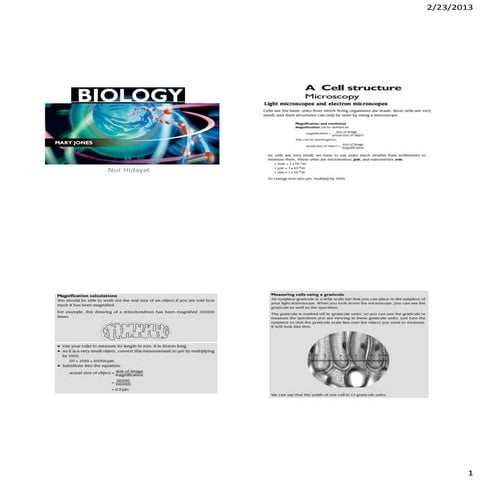 3 Biologi Struktur Sel Mikroskop Pdf
