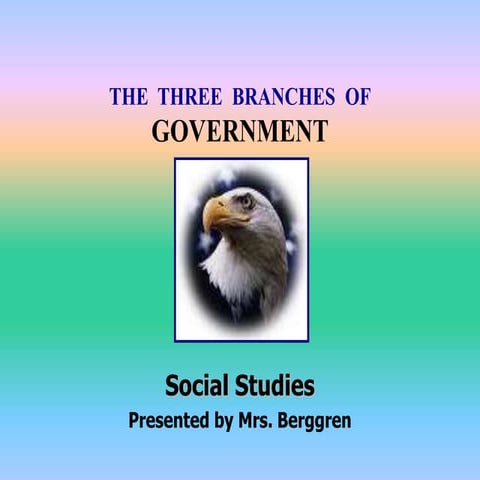 The Three Branches Of Government Power Point | PPTX