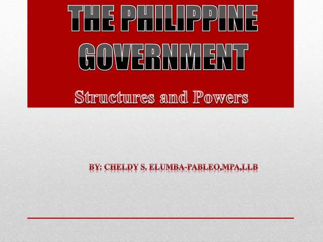 Branches of the philippine government | PPTX
