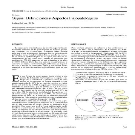 Iii consenso internacional de sepsis y shock septico 2016 | PDF