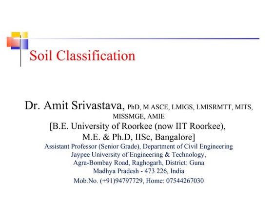 IS Classification of Soils | PDF | Geology | Science