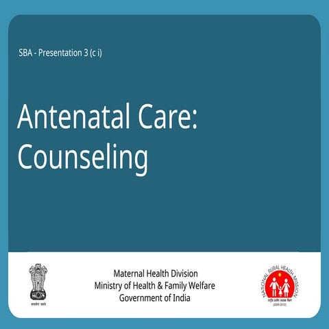 Antenatal intranatal and post natal services | PPTX