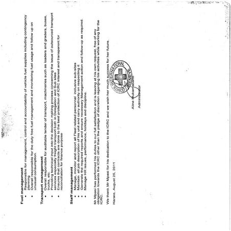 ICRC Reference Letter Farai Mpasi page 2 | PDF