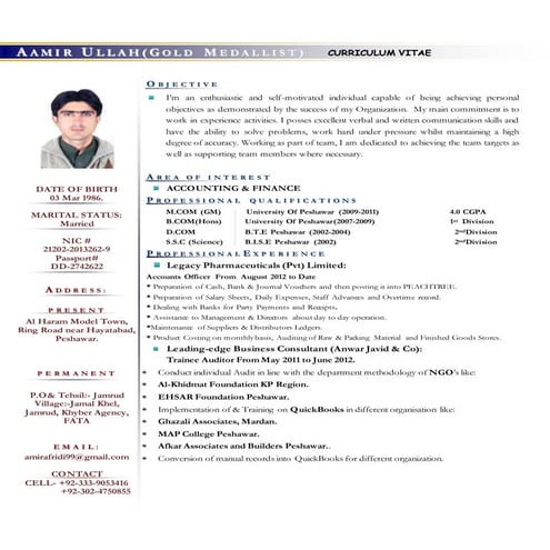 Arham Raza Cv | DOCX