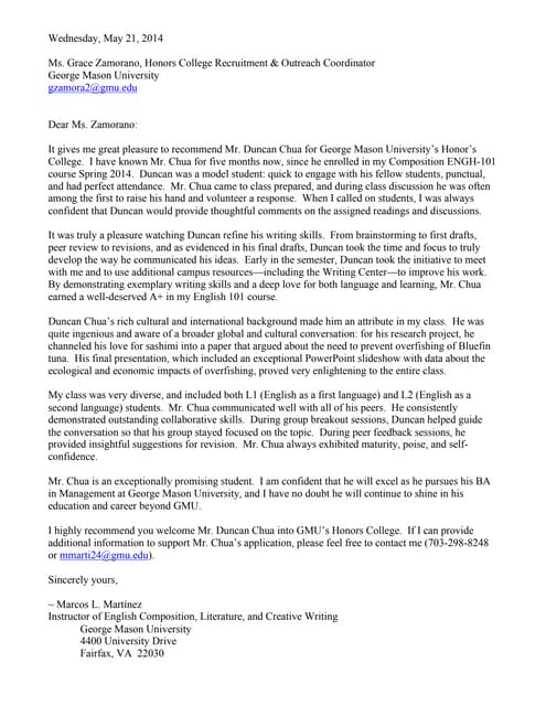 Joseph_Letter of Recommendation | PDF