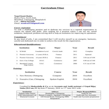 Resume Of Nepal Rudra with Experiance | DOC