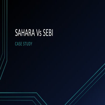 SAHARA Vs SEBI ppt | PPT