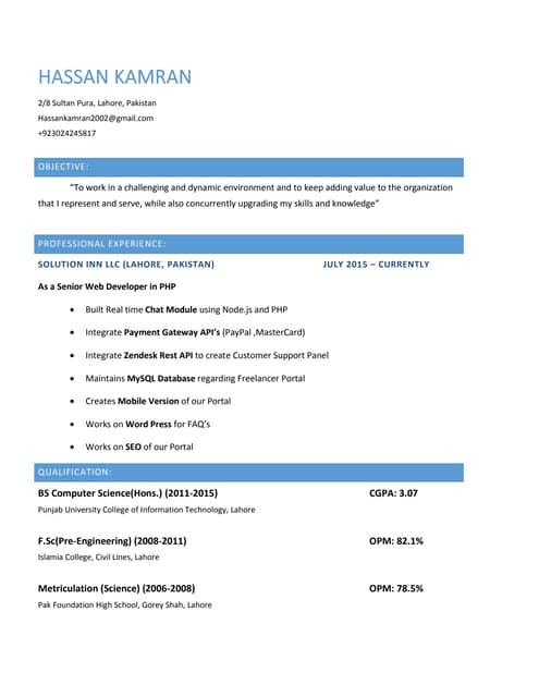 Hossam Hassan C.V | PDF