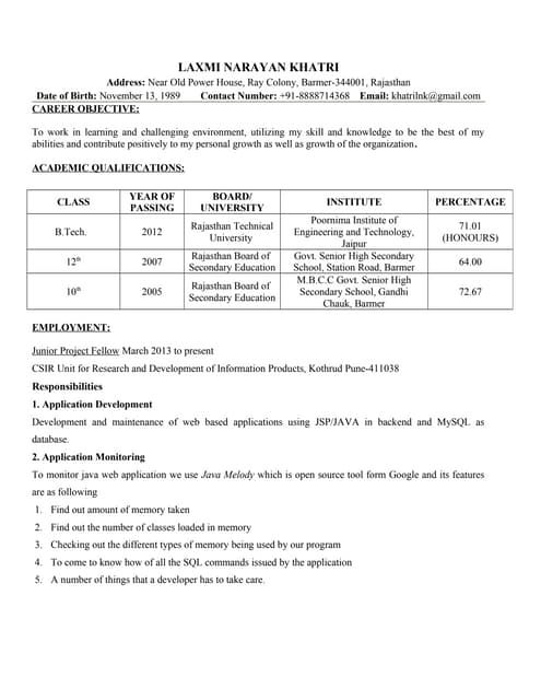 amith cv | DOC | Computer Software and Applications | Computing