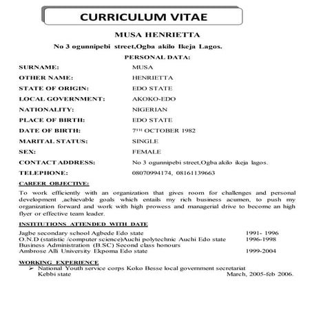 Musa new cv | DOCX