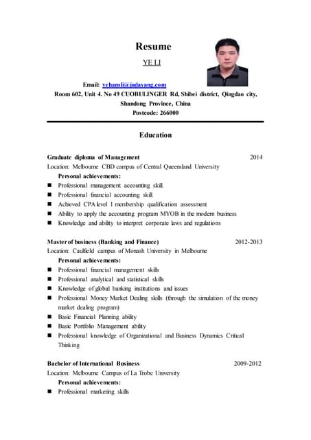 CV Deng Ge | PDF
