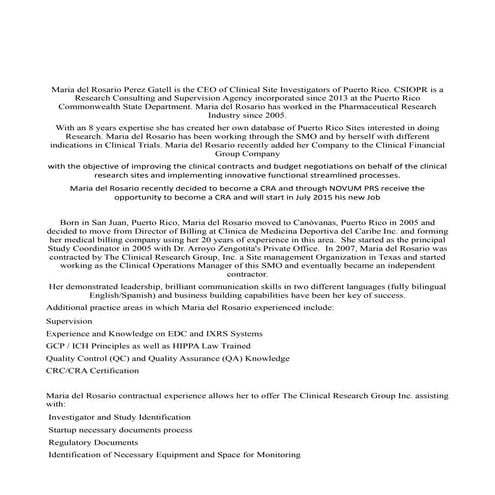 Professional Biography-MRPG | PDF