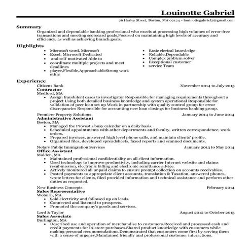 Gabriel Ajak_Resume Summary | DOCX