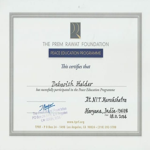 Peace Education Program (PEP) Prem Rawat | PDF