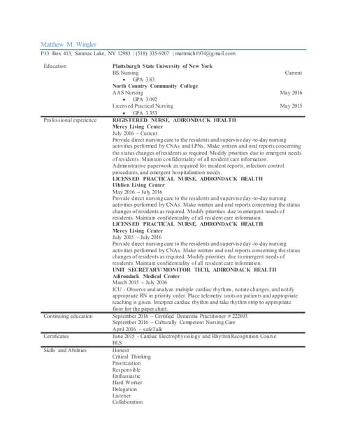 Danielle Park- H.S.A. resume | PDF