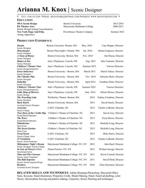 M. George Resume Website | PDF