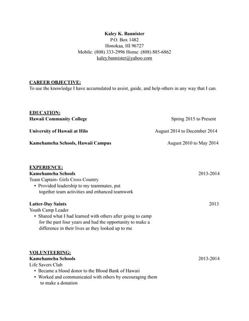 Megan Ann Johnson Resume | PDF