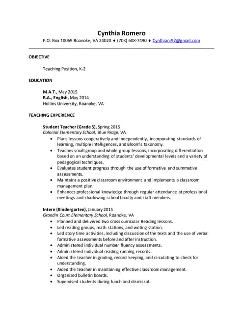 Jennifer Henard Resume | DOCX | College Education | Education