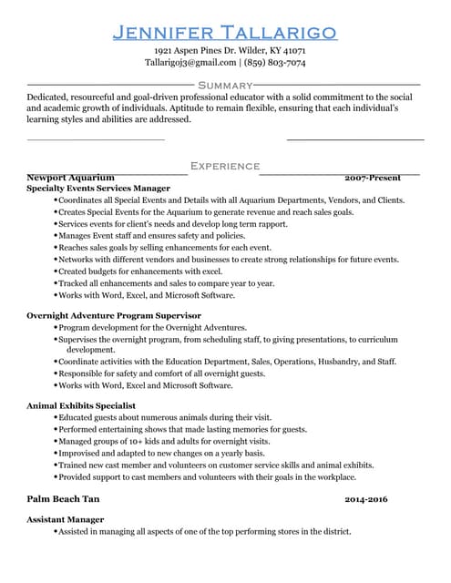 Kevin Crimmins Newest Resume 2016 | DOC | Hospitality Industry | Industries