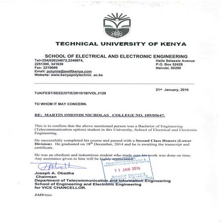 FINISHING LETTER | PDF