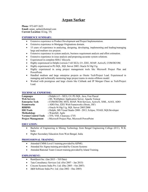 Resume_SushilJalan | PDF