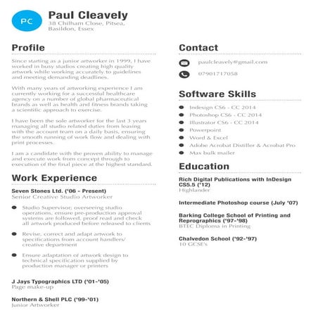 PAUL CLEAVELY C.V | PDF