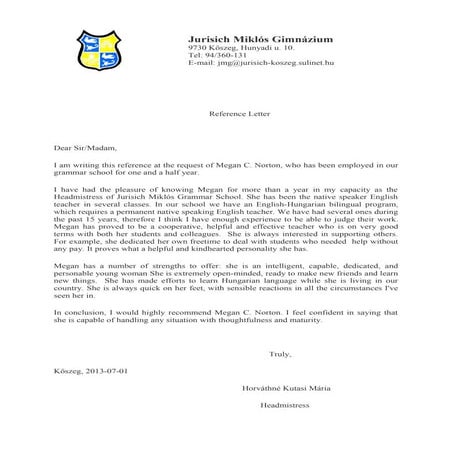 JMG Reference Letter | DOC