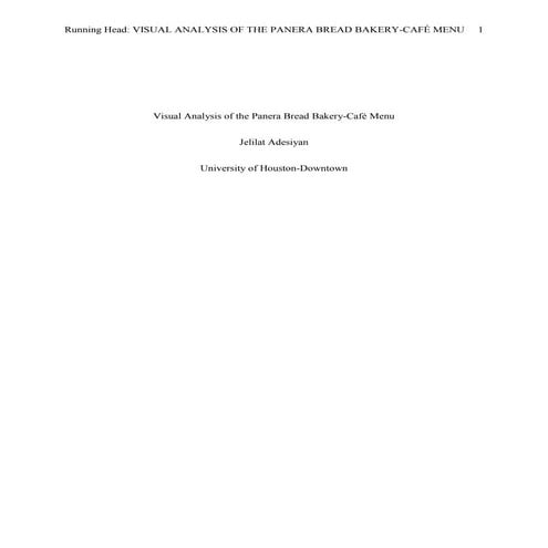 Visual Analysis #1 | PDF