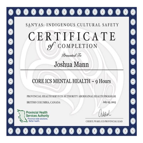 ICS Certificate | PPT