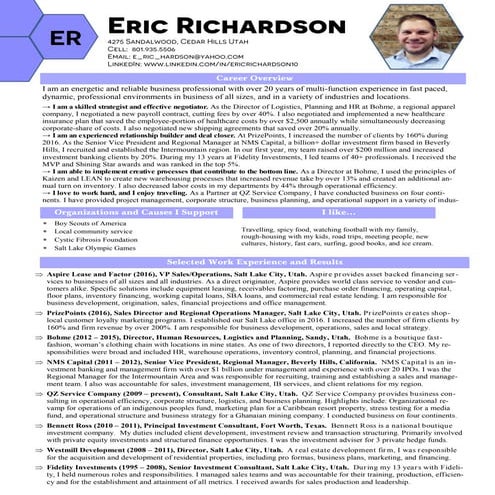 Eric Resume LinkedIn 2017 | PDF