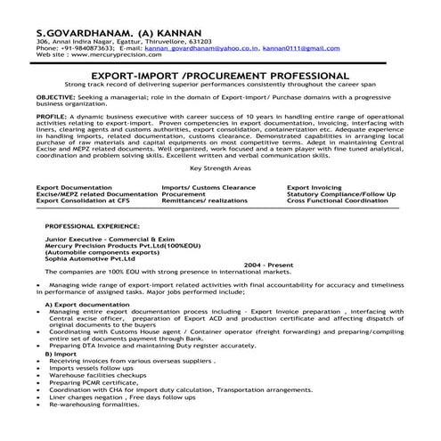 resume S[1].Govardhanam | PDF